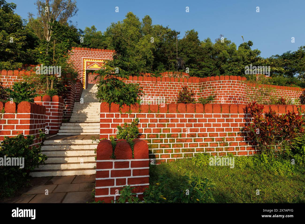 Historic Ponda Fort renovated into a park at Farmagudi, Ponda, Goa ...