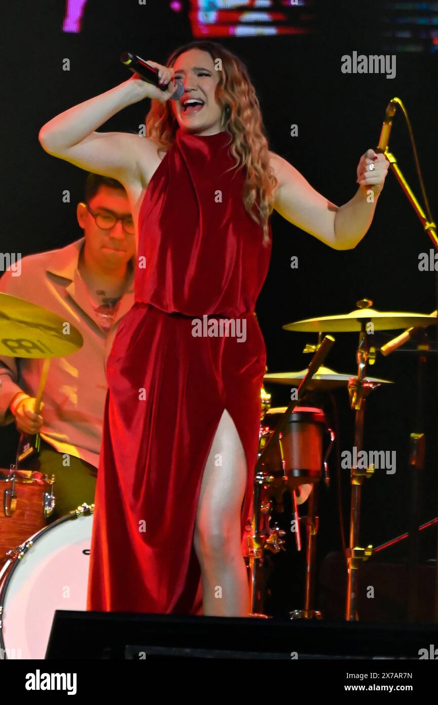 May 18, 2024, Mexico City, Ciudad de Mexico, Mexico: Mexican singer MÃ ...