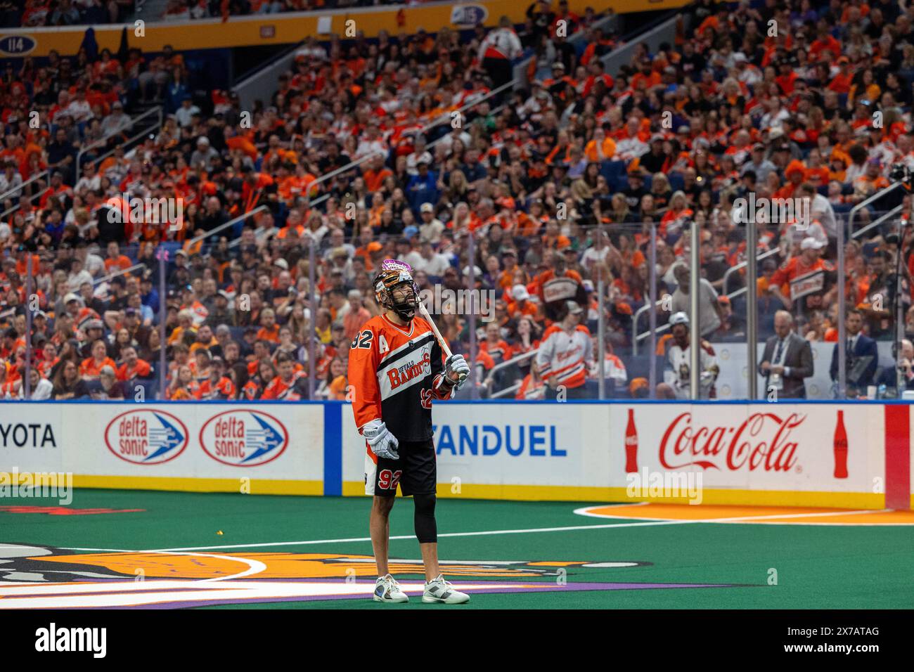 May 18th, 2024: Buffalo Bandits forward Dhane Smith (92) runs in the ...