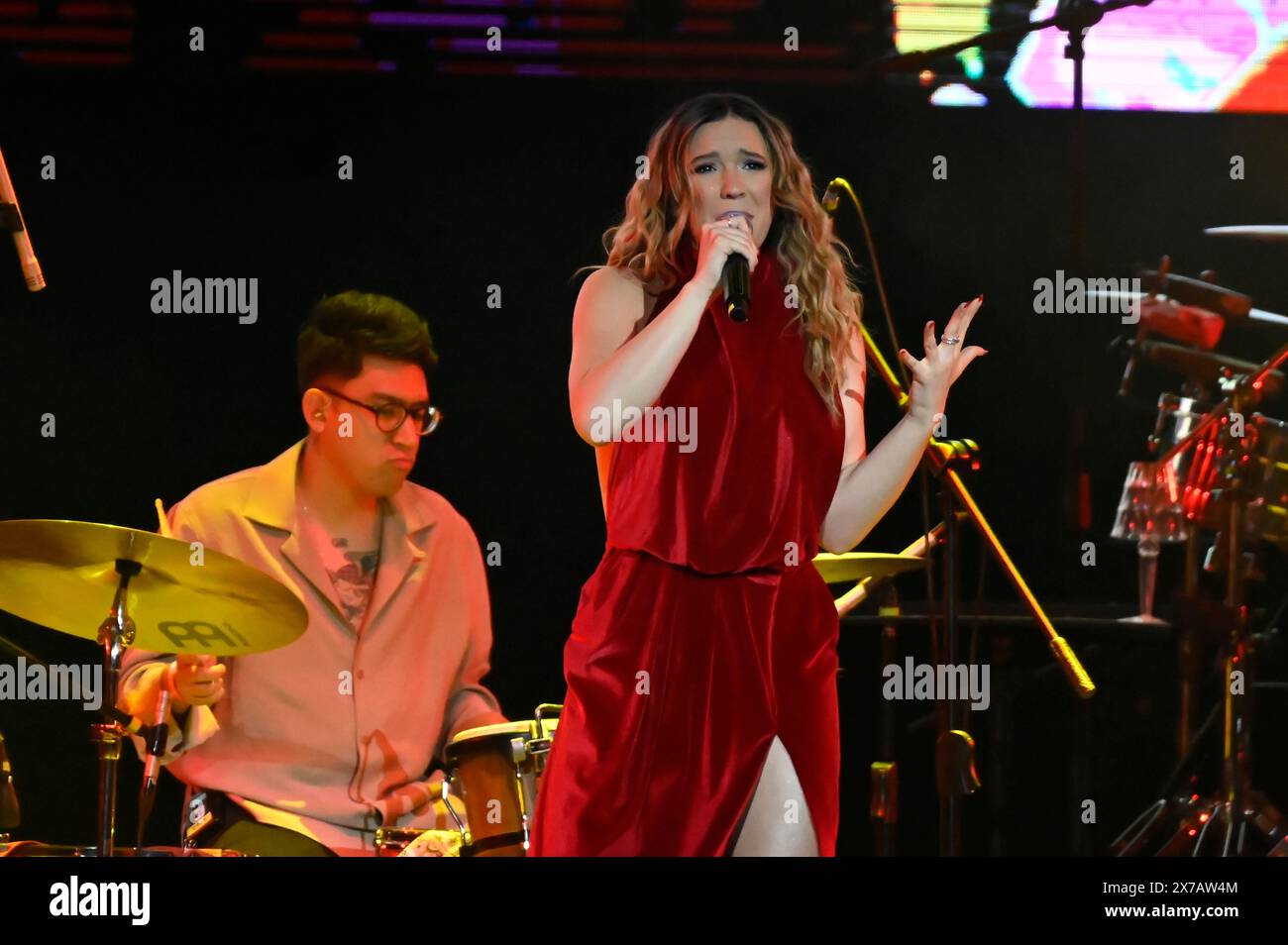 May 18, 2024, Mexico City, Ciudad de Mexico, Mexico: Mexican singer MÃ ...