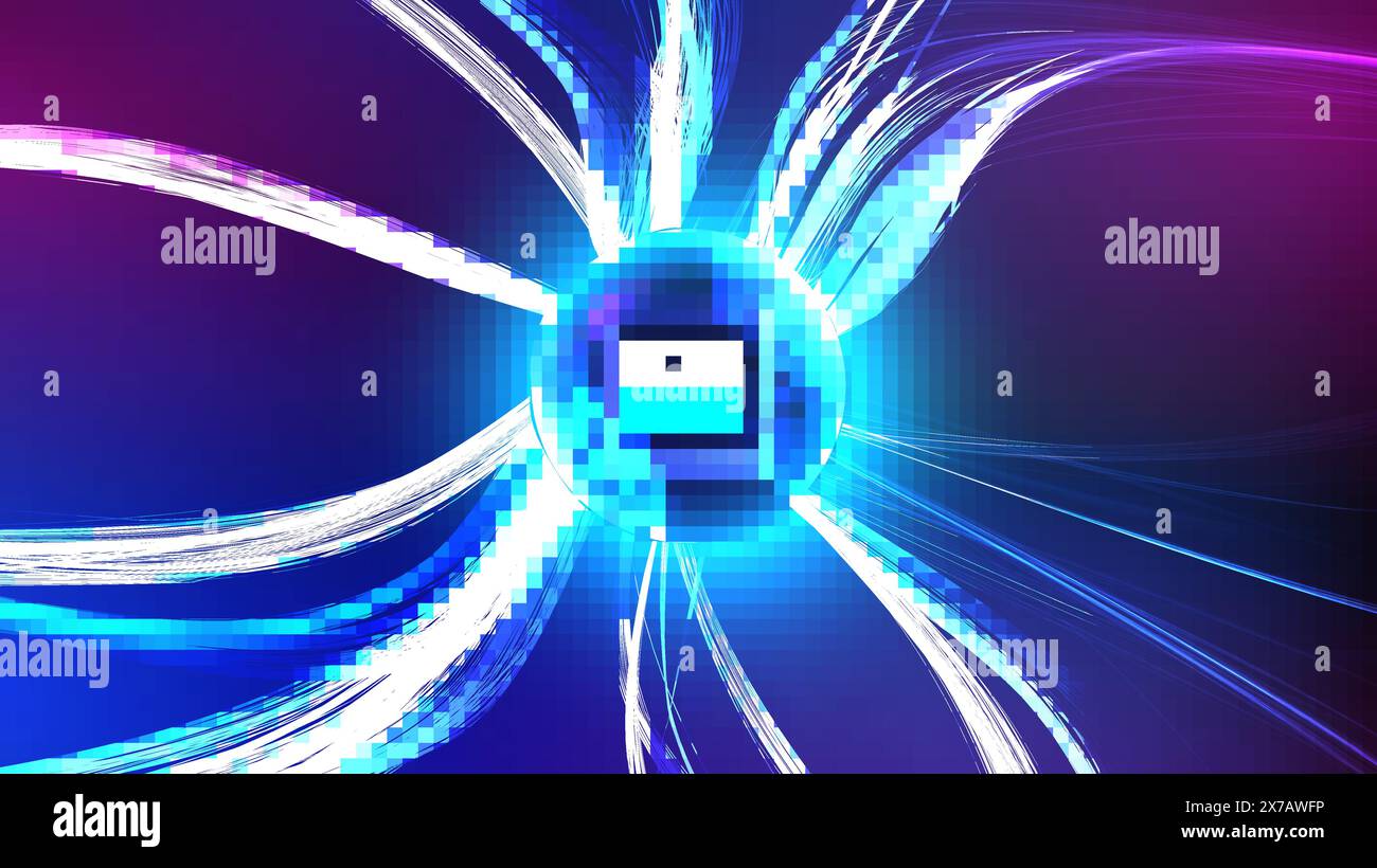 Data flow technology background. Information flow big data vector ...