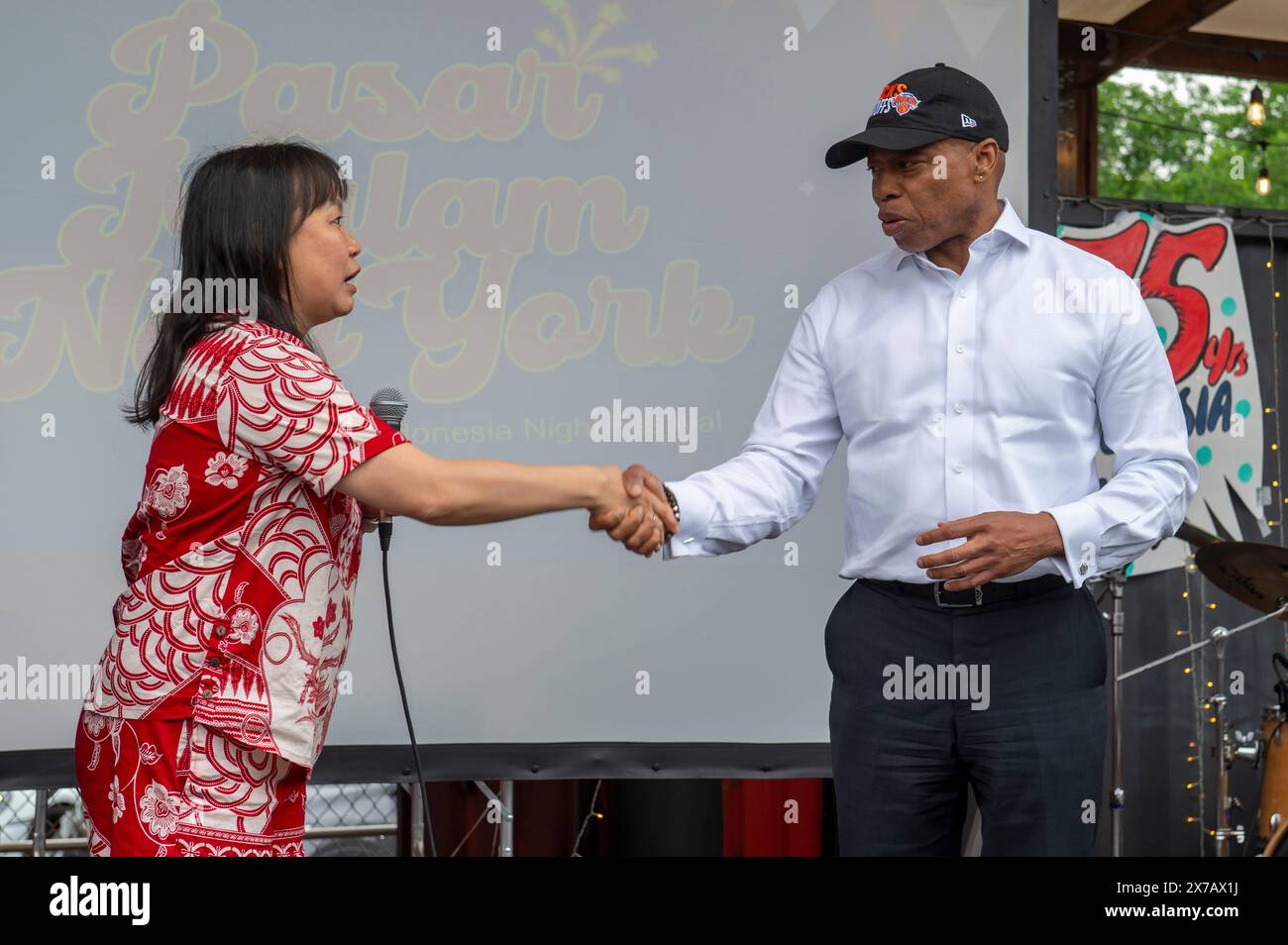 New York, United States. 18th May, 2024. New York City Mayor Eric Adams ...