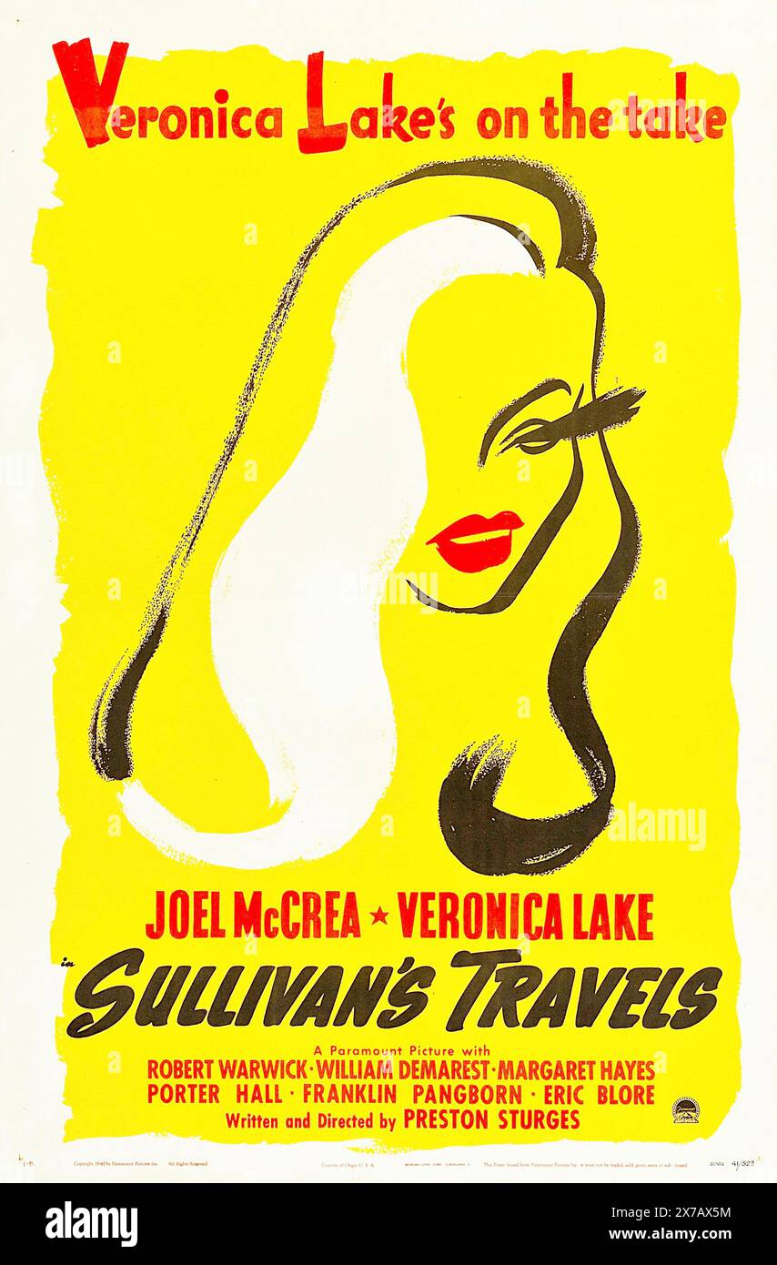 Sullivan's Travels - 1941 film - Style B poster Stock Photo - Alamy