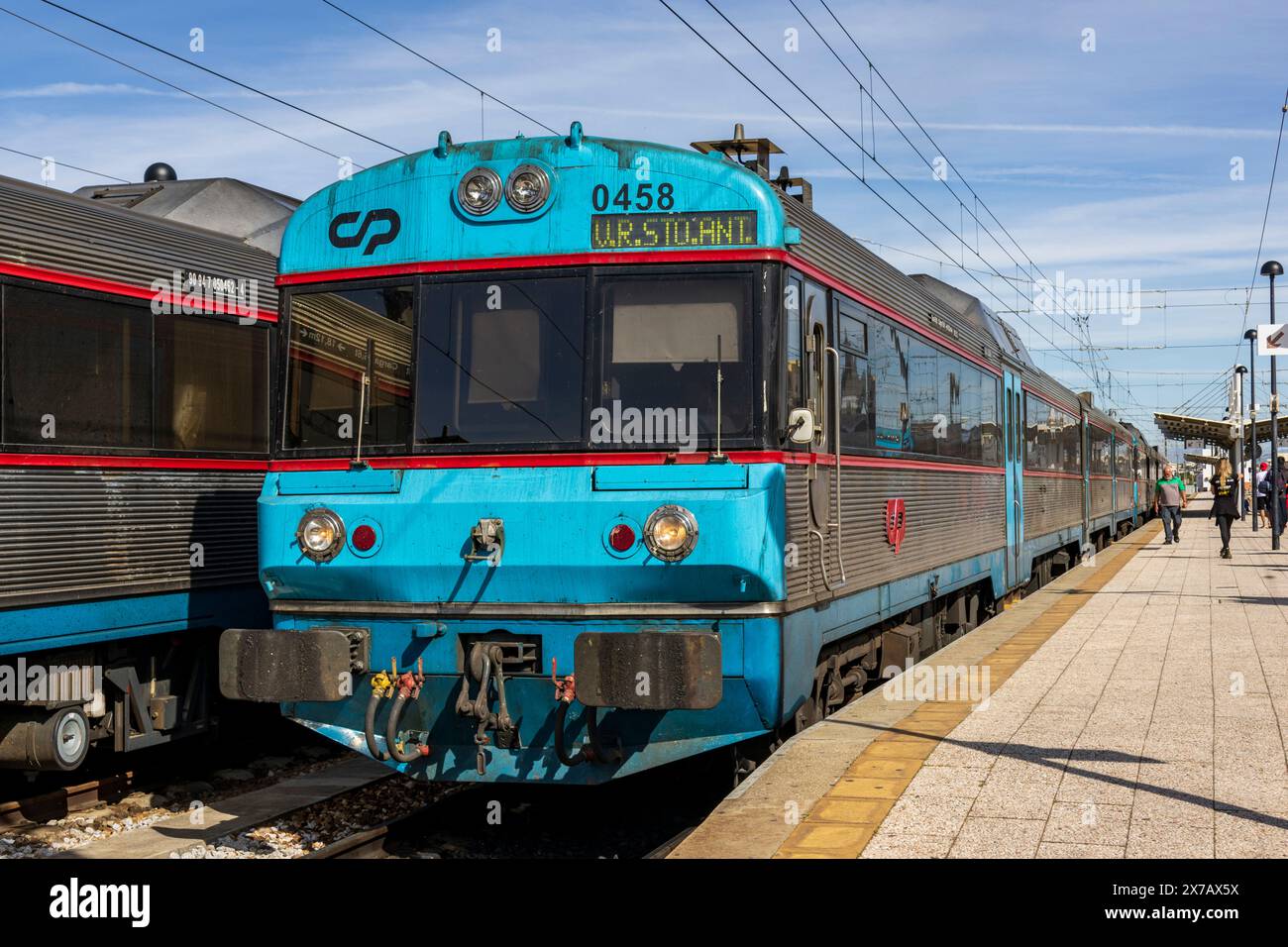 Linha do Algarve, train station, trainline, Faro, Algarve, Portugal ...