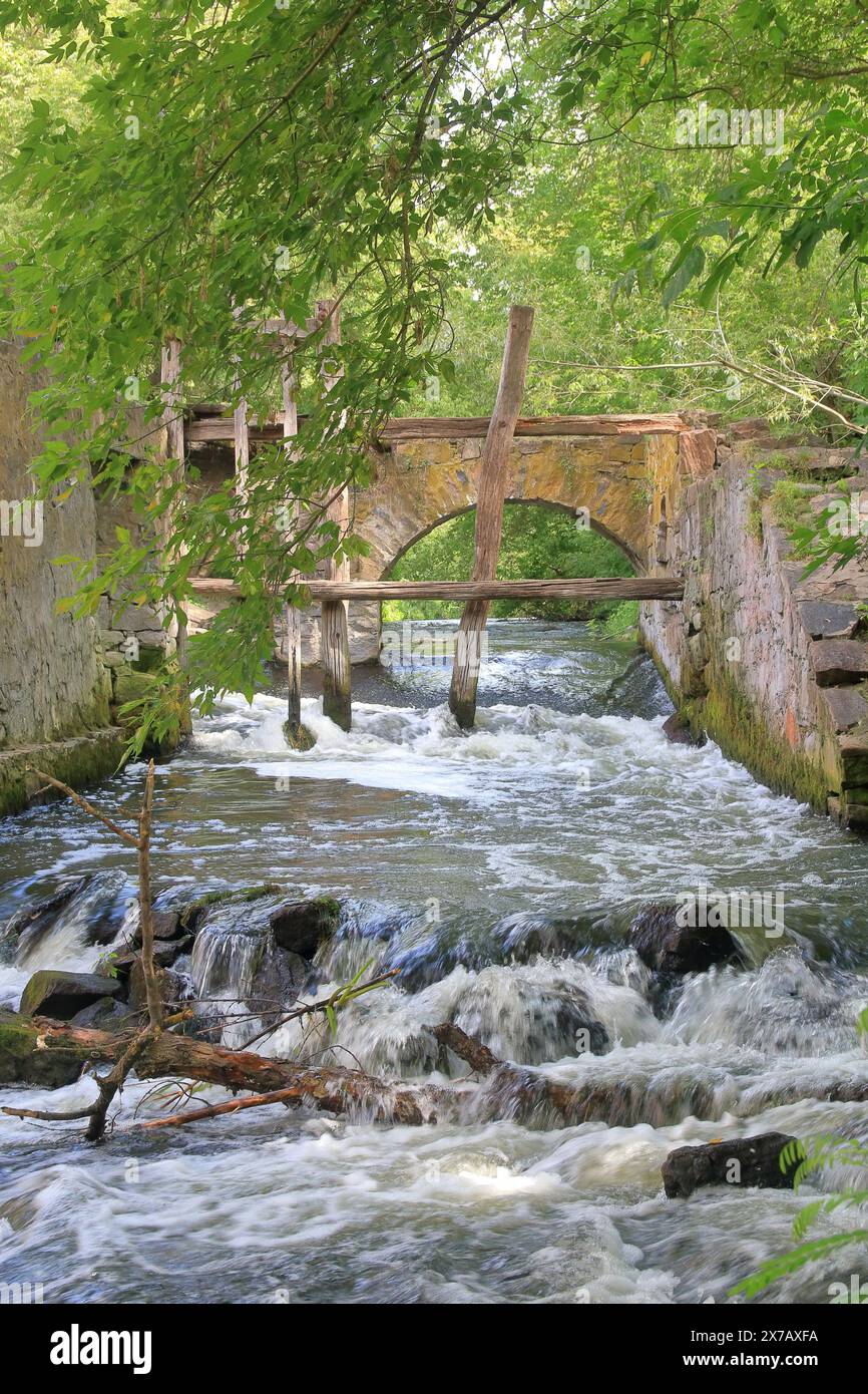 The photo was taken in Ukraine. The photo shows the remains of an old ...