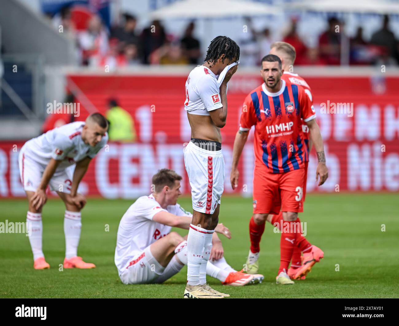 18 May 2024, Baden-Württemberg, Heidenheim: Soccer: Bundesliga, 1. FC Heidenheim - 1. FC Köln ...