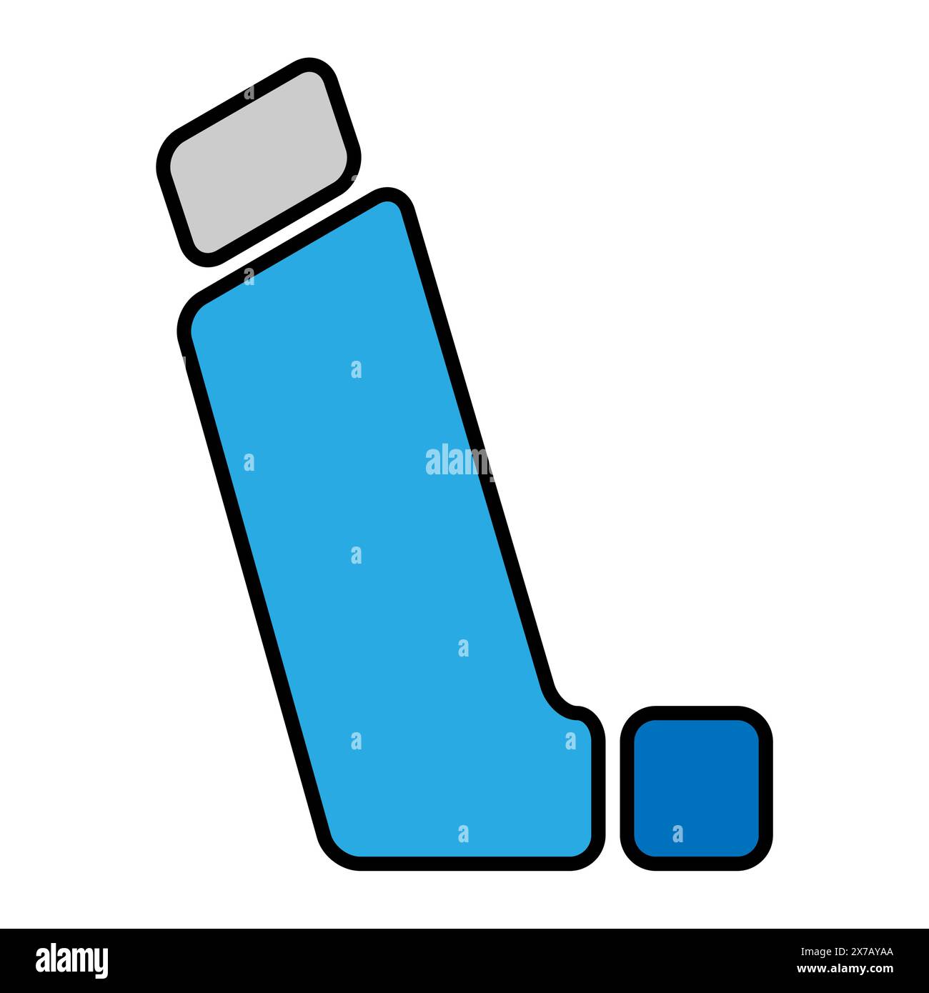 Asthma inhaler design icon, medicine health care sign, graphic vector ...