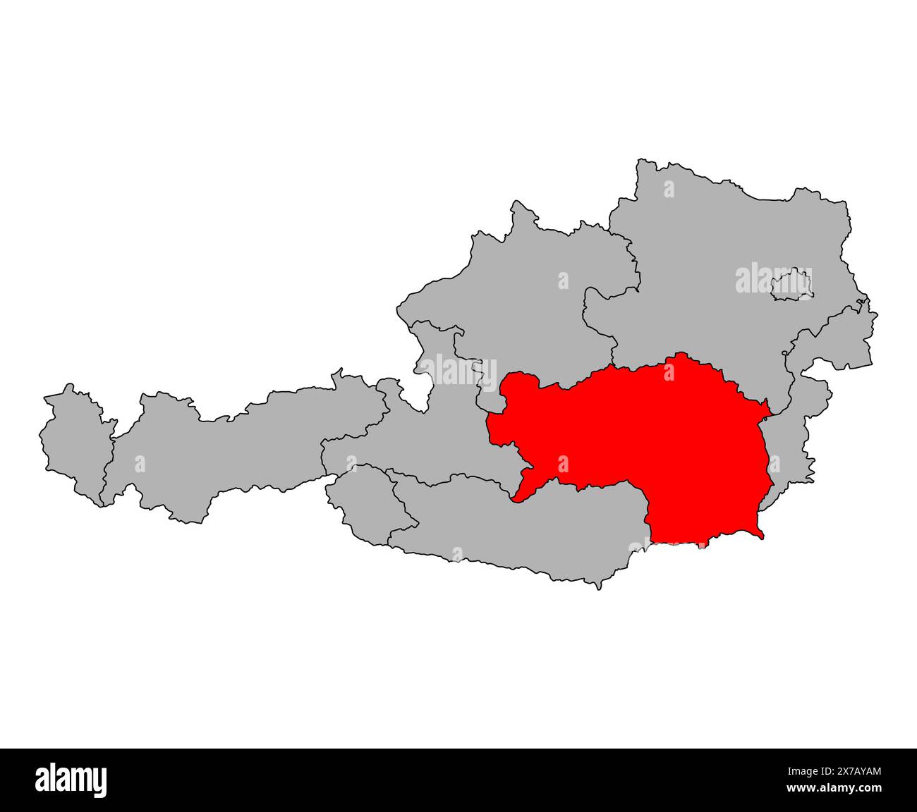 Steiermark map hi-res stock photography and images - Alamy
