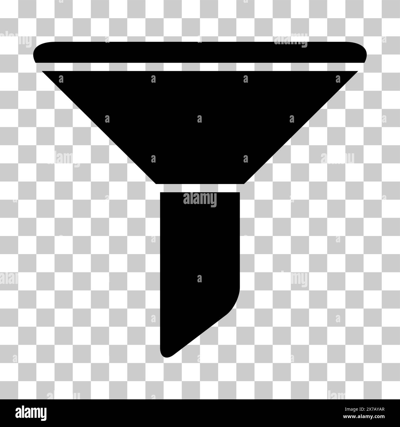 Filter button web shape icon, flat filtering symbol, funnel sign vector ...