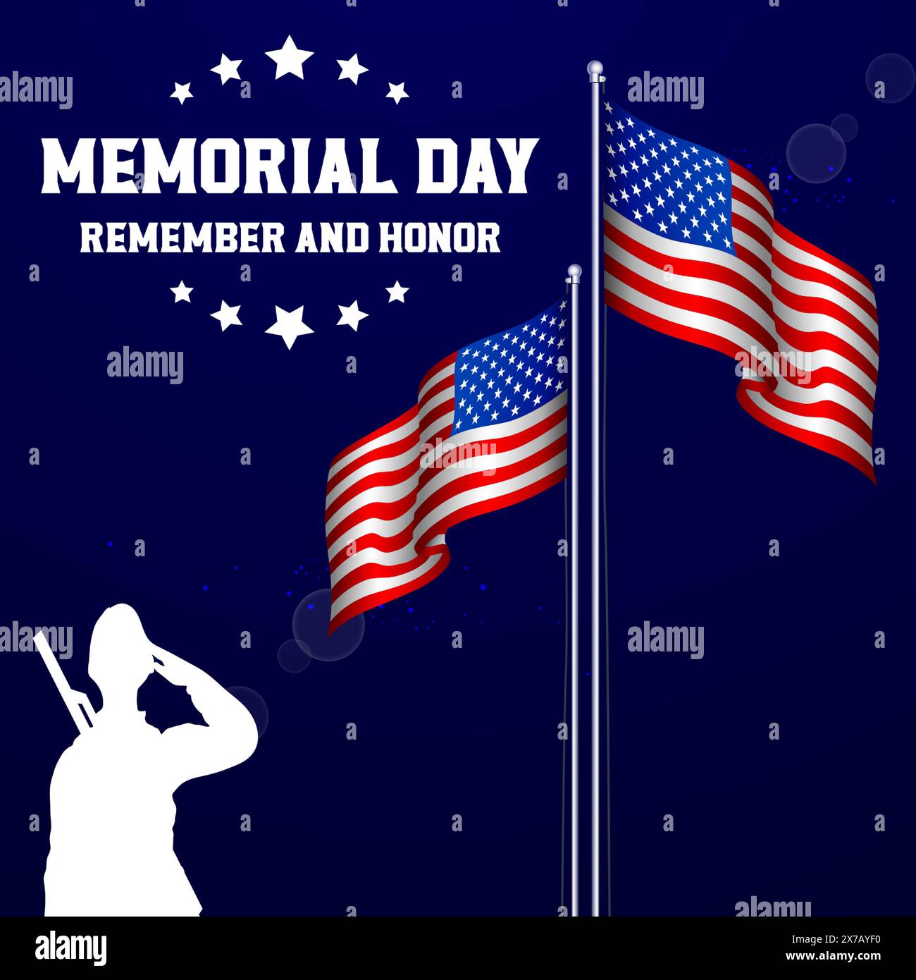 A Vibrant Memorial Day: Honoring the Courageous, A mesmerizing vector ...