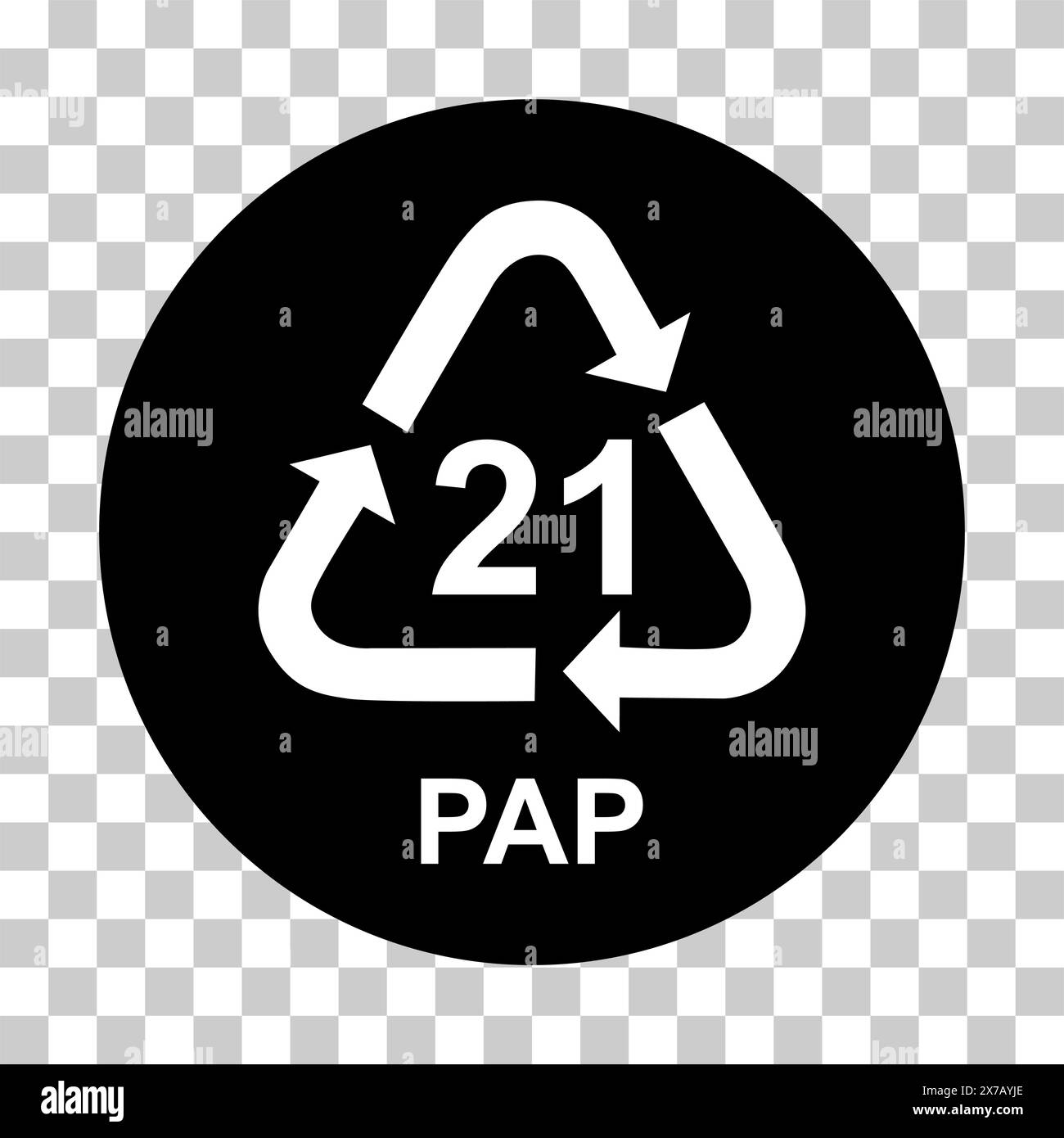 Paper symbol, ecology recycling sign isolated on white background ...