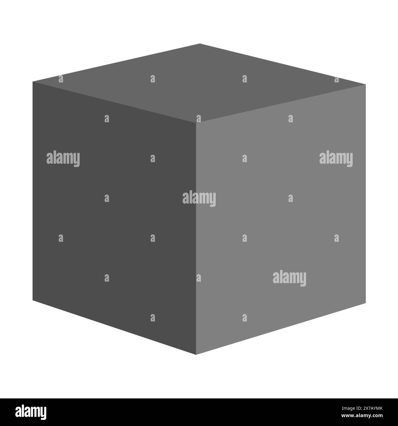 Isometric Cube Design Web Modern Concept Icon Geometric Shape Vector