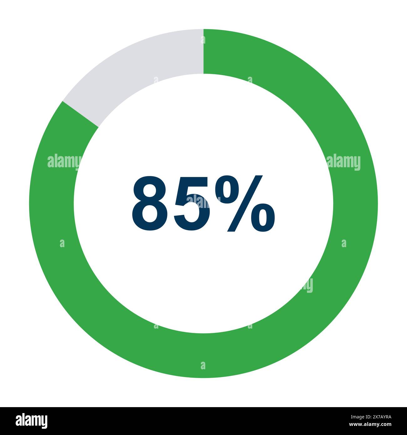 Information round diagram 85 percent icon, infographic graphic pie ...