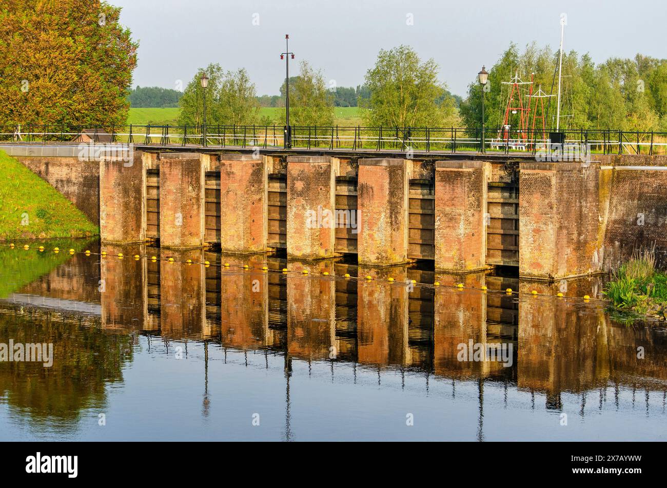 Benedensas, The Netherlands, May 10, 2024: the historic brick water ...