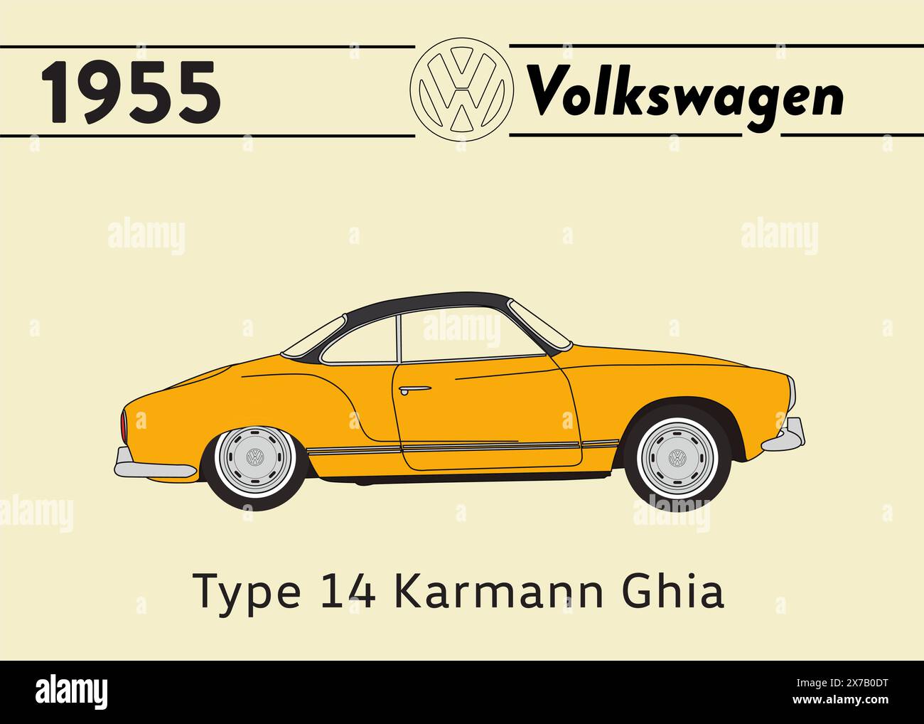 Vw karmann Stock Vector Images - Alamy