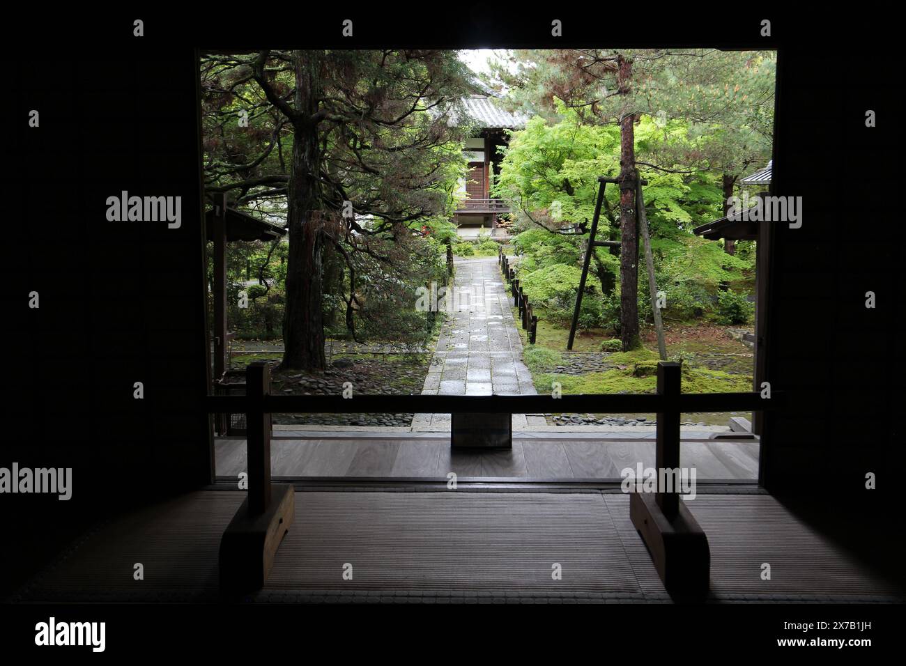 Inside of Seiryo-ji Temple in Kyoto, Japan Stock Photo - Alamy