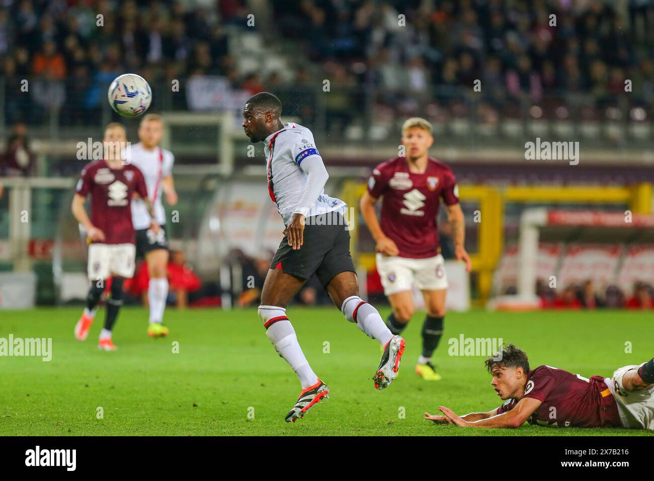 Fikayo Tomori of AC Milan during the Serie A match between Torino FC ...