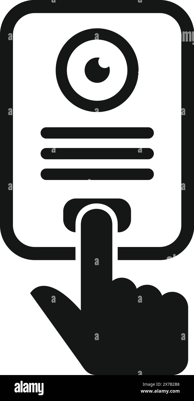 Graphic illustration of a finger pressing a power button, symbolizing ...