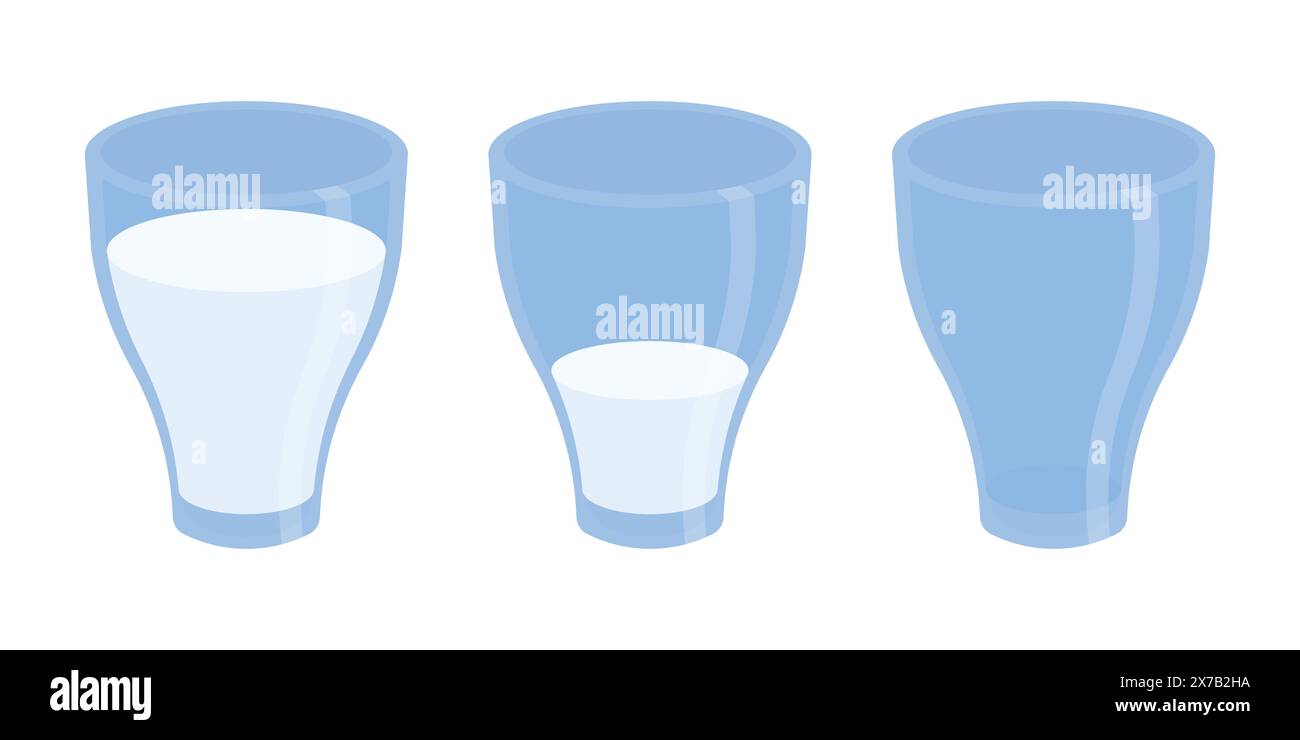 Empty milk glass hi-res stock photography and images - Alamy