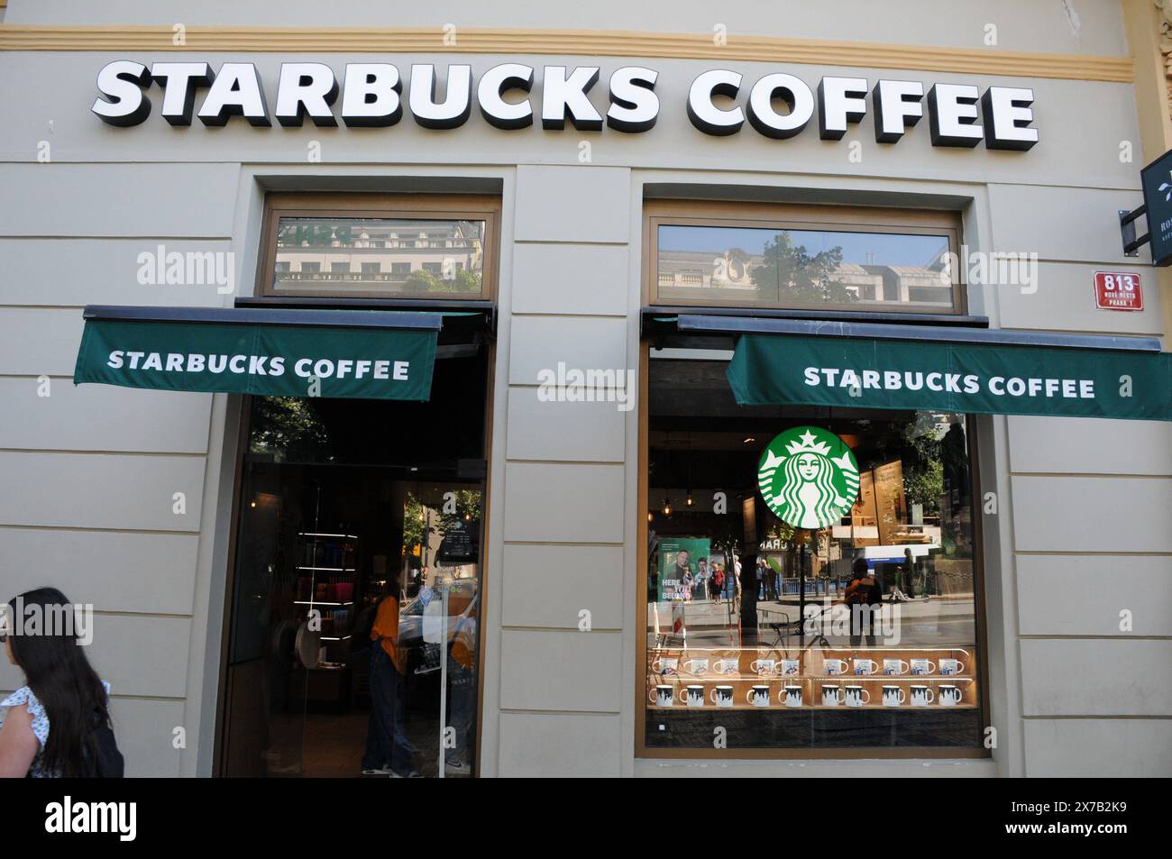 Prague /Czeck republic /15 MAY 2024/ Seattle chain tar bucks coffee ...