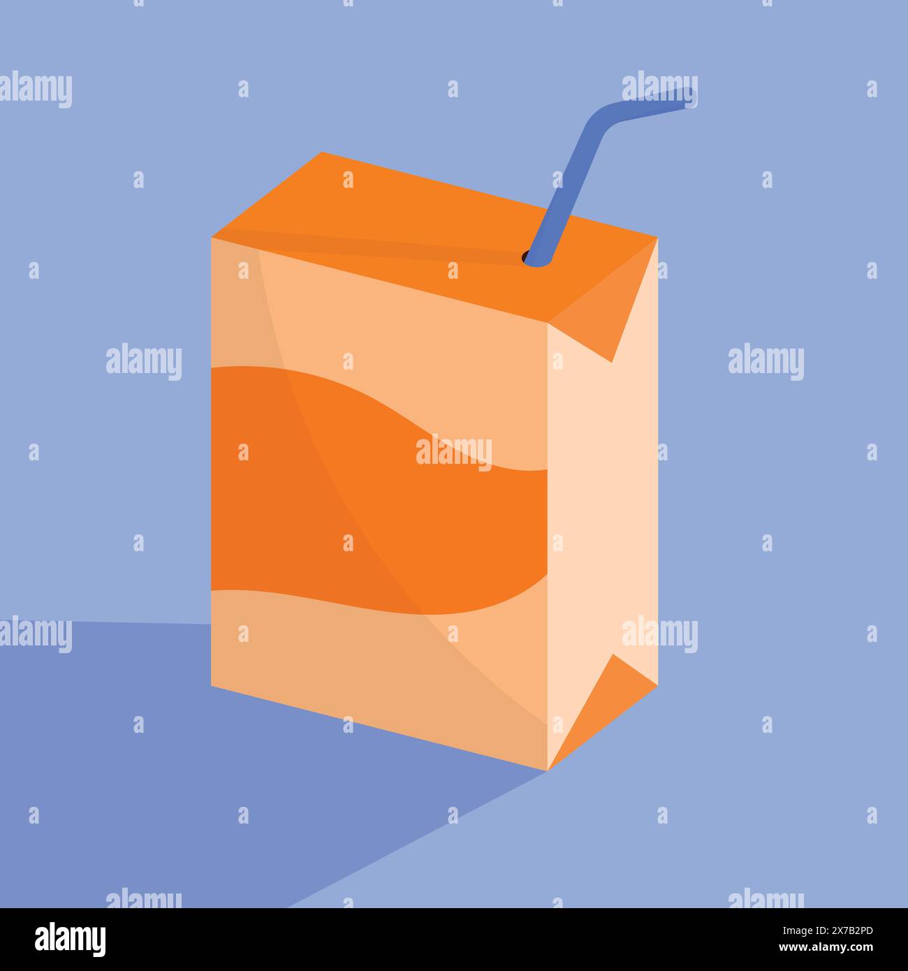 Fresh orange juice box icon. orange juice box vector illustration. orange juice icon Stock ...