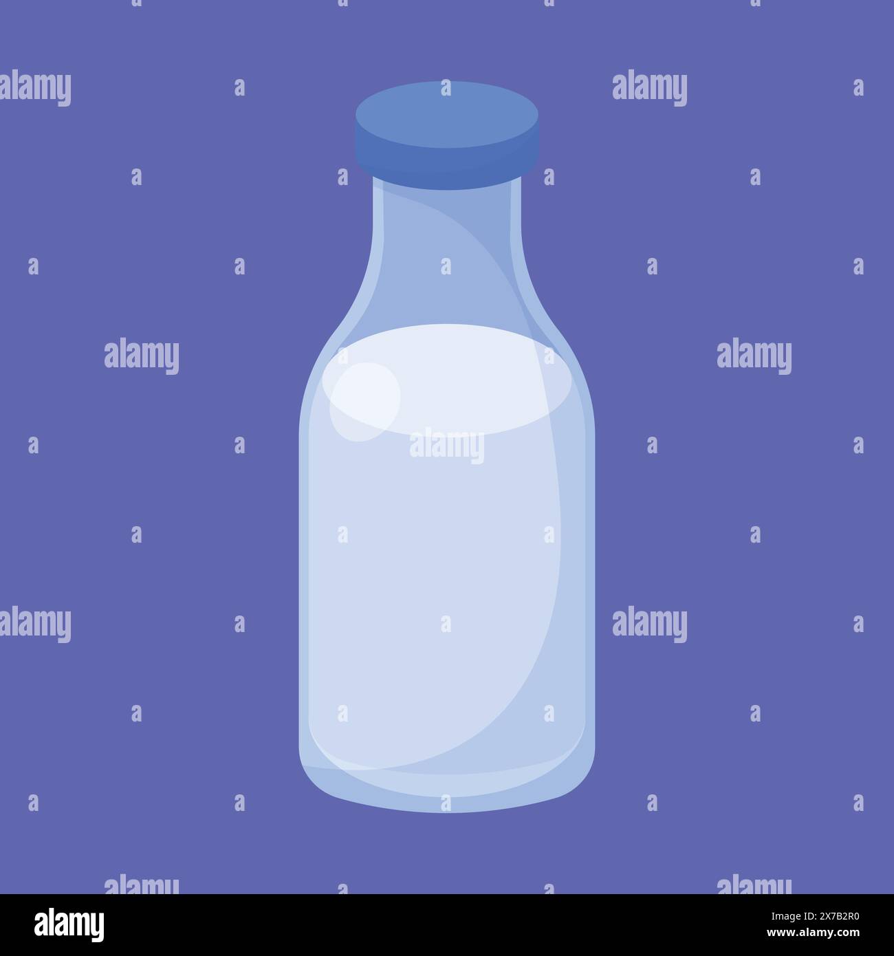 Milk bottle icon vector. bottle of fresh milk illustration. healthy milk glass bottle Stock ...