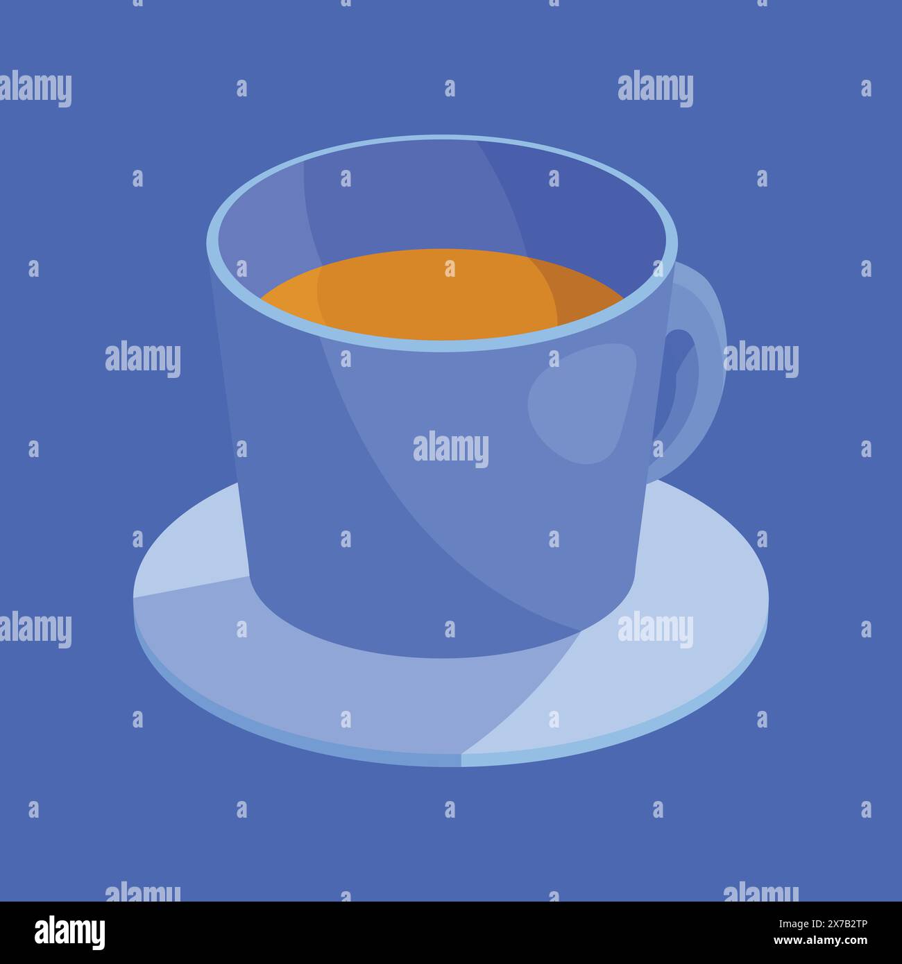 Tea cup vector icon. Hot tea breakfast vector illustration. cup of tea ...