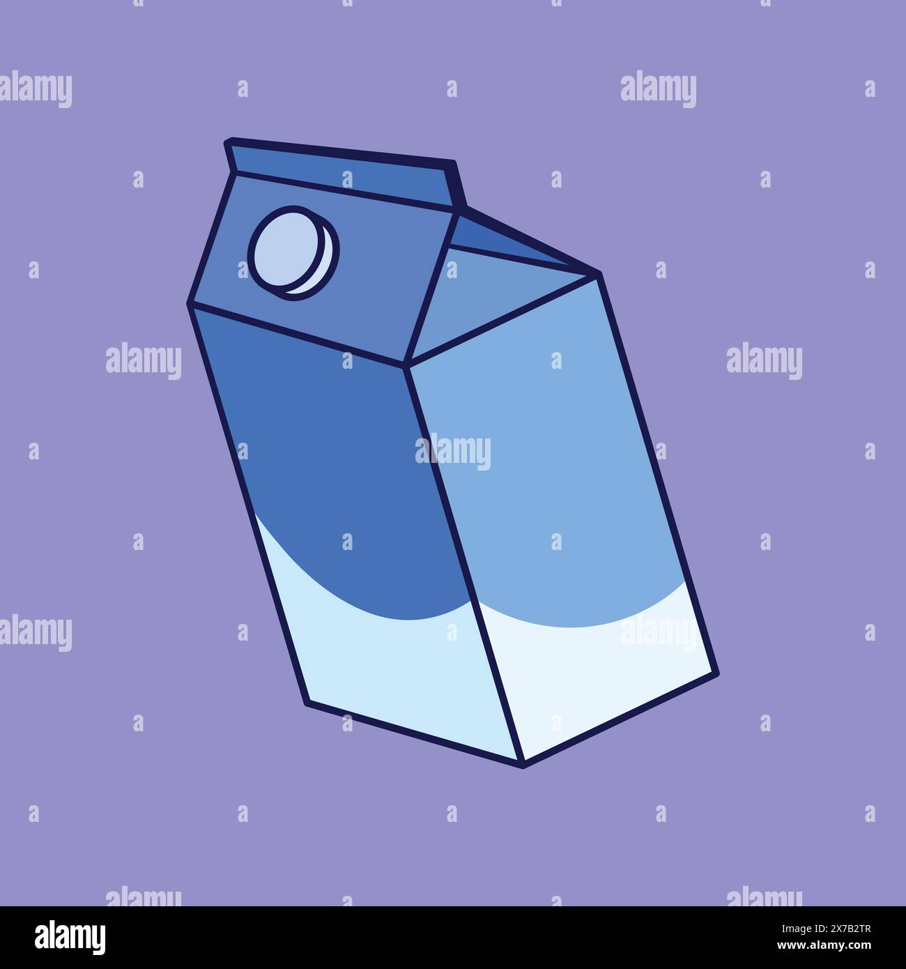 Milk carton box vector. fresh milk box illustration icon. milk box ...
