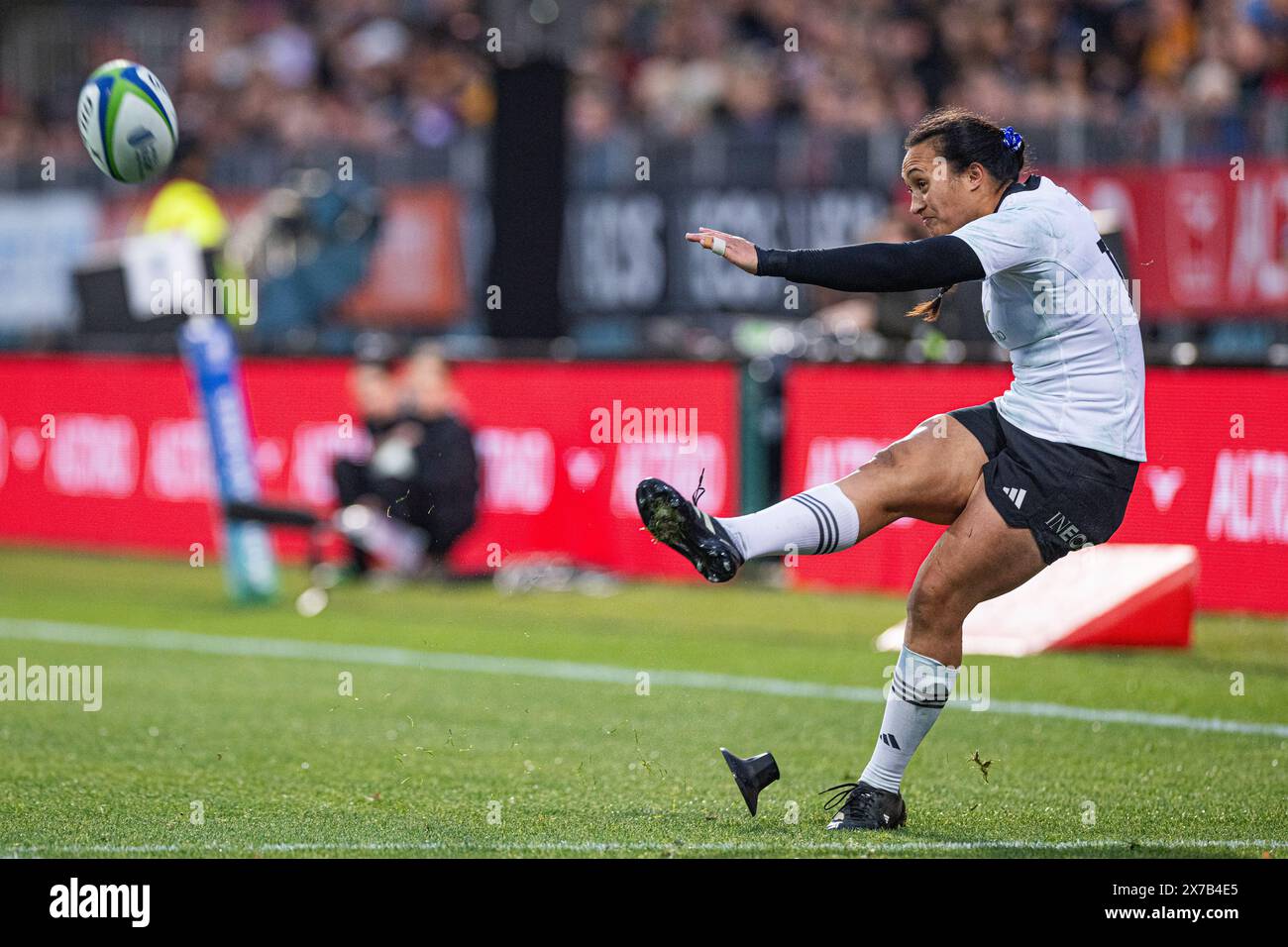 Christchurch, New Zealand, 19th May 2024. Ruahei Demant of New Zealand ...
