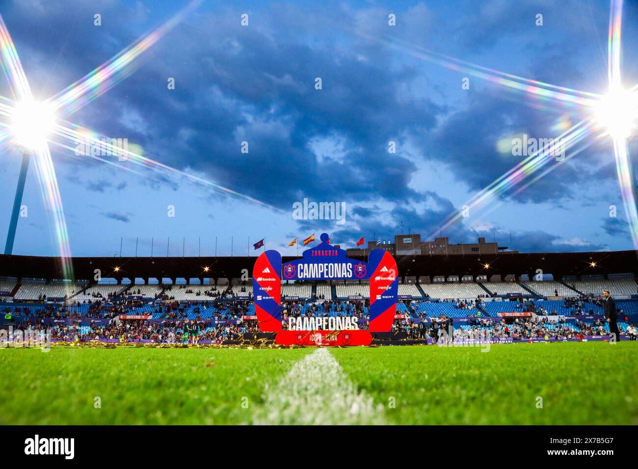 Zaragoza, Spain, March 18th 2024: General view inside the stadium ...