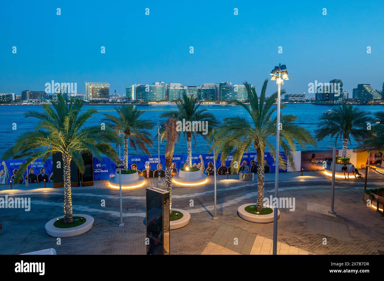 Abu Dhabi, United Arab Emirates - May 3, 2024: Twilight at Al Raha ...