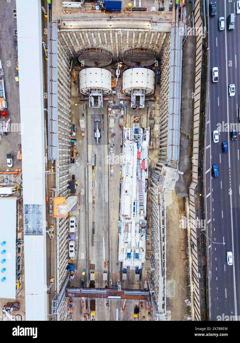 MELBOURNE, AUSTRALIA - MAY 19 2024: Parts of North East Link under ...