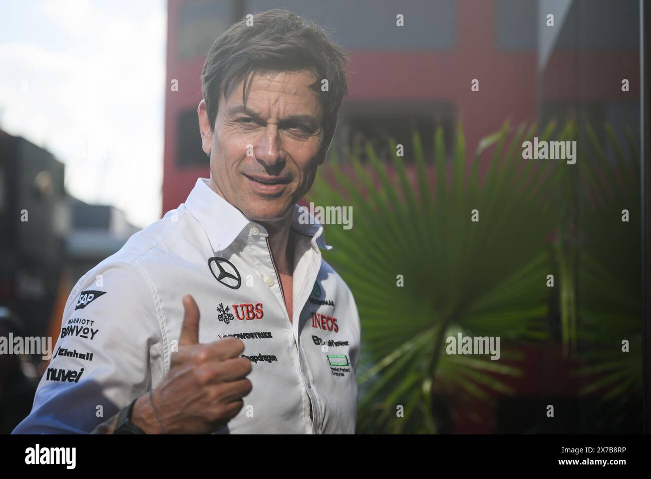CEO of Mercedes AMG Petronas F1 Team Toto Wolff is seen in the F1 ...