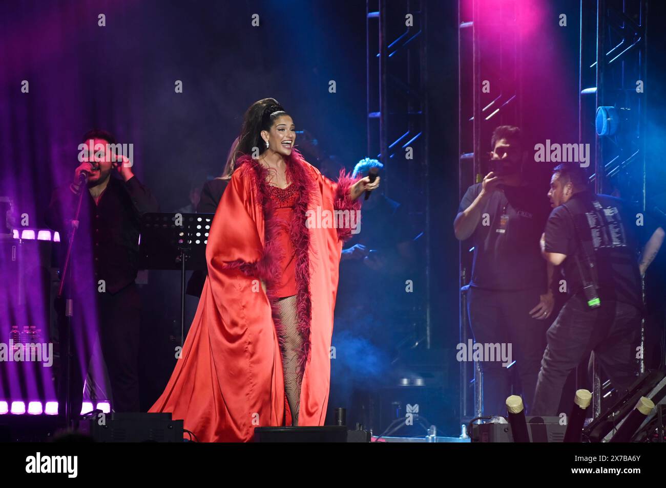 Mexico City, Mexico. 18th May, 2024. Spanish singer Natalia Jimenez is ...