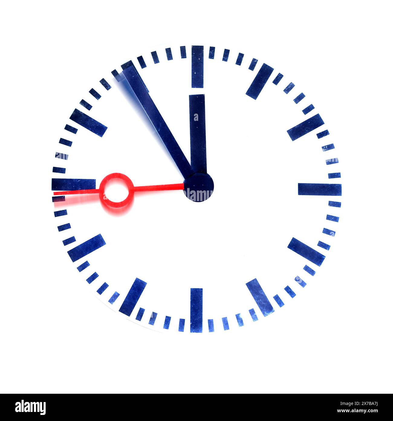 clock indicating five to twelve Stock Photo - Alamy