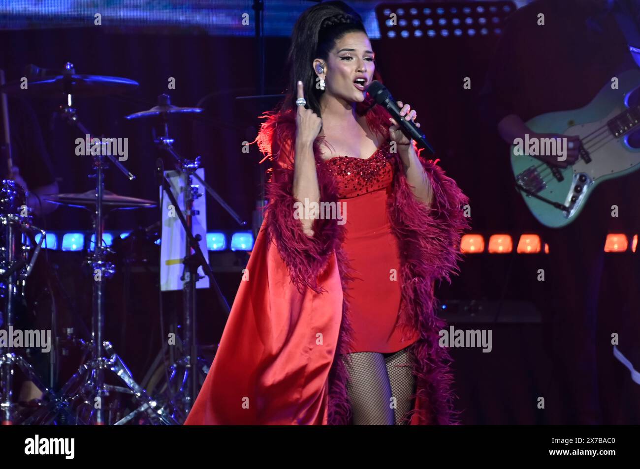 Mexico City, Mexico. 18th May, 2024. Spanish singer Natalia Jimenez is ...