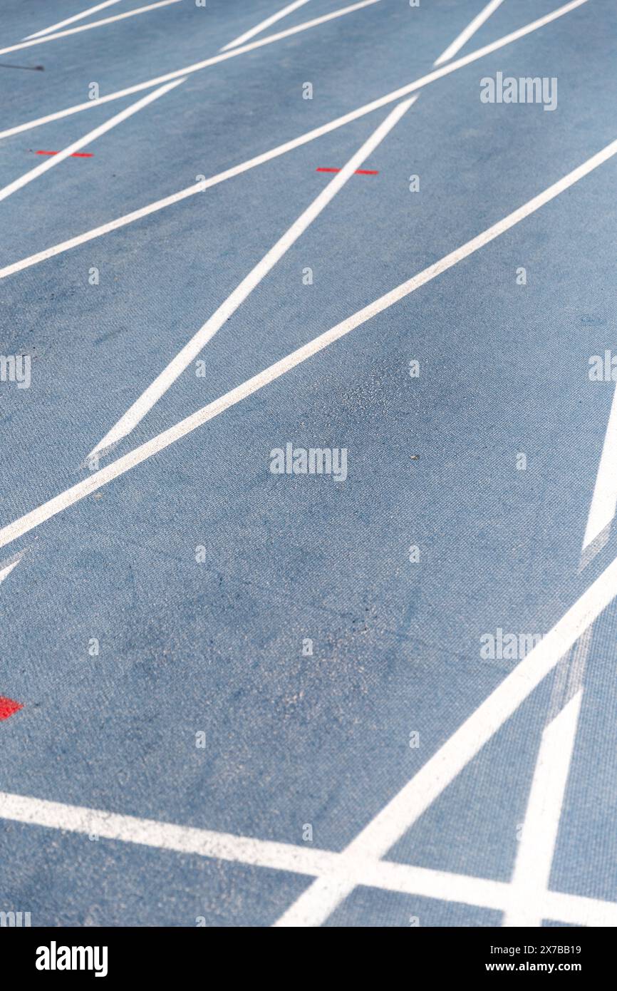 Track and field track Stock Photo - Alamy