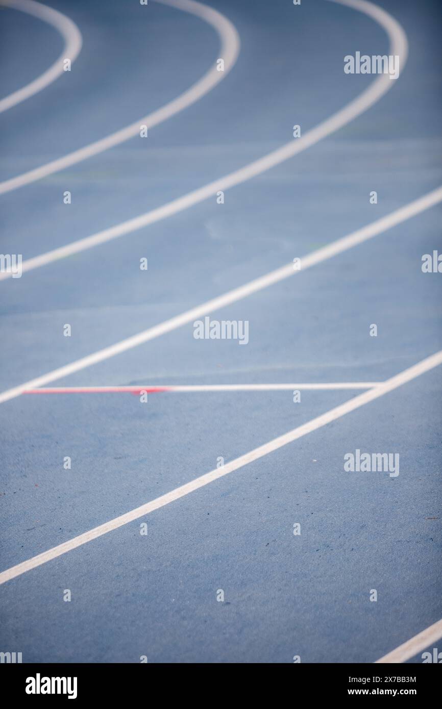 Track and field track Stock Photo - Alamy