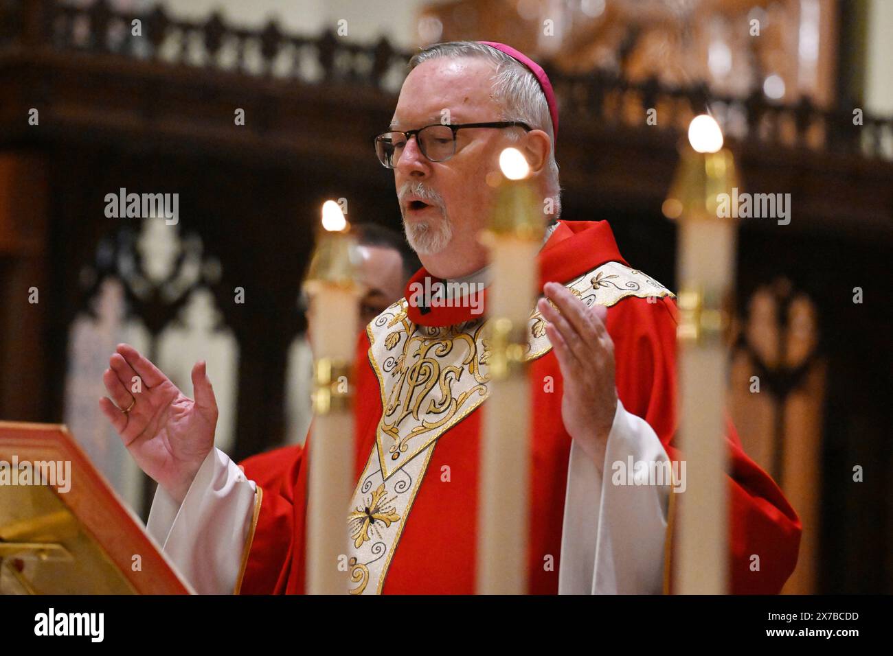 The Most Rev. Christopher J. Coyne, archbishop of Hartford, leads a ...