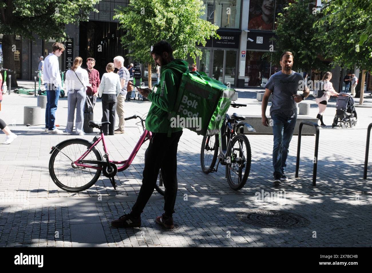 Bolt food biker hi-res stock photography and images - Alamy