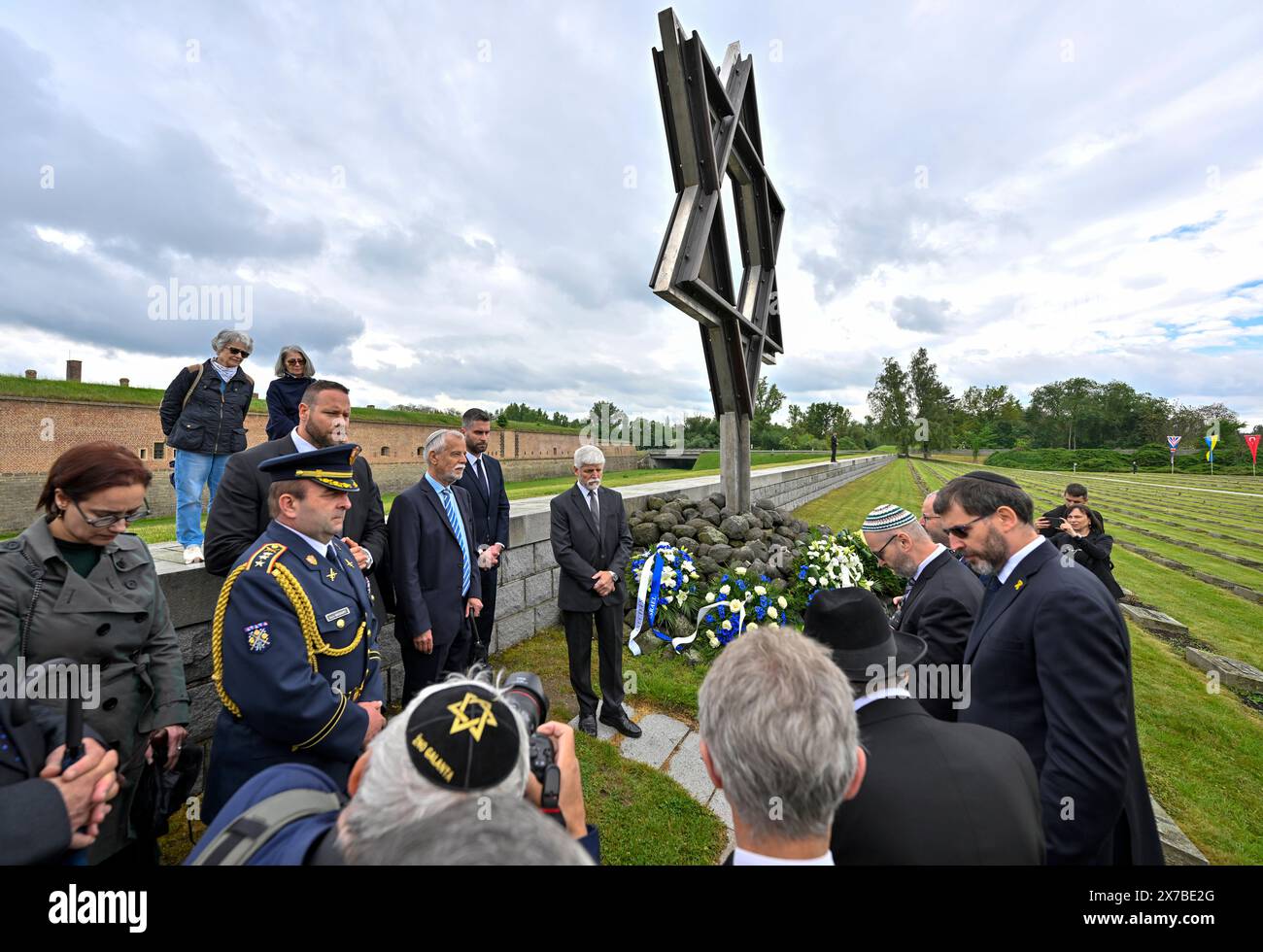 Terezin, Czech Republic. 19th May, 2024. Czech President Petr Pavel ...