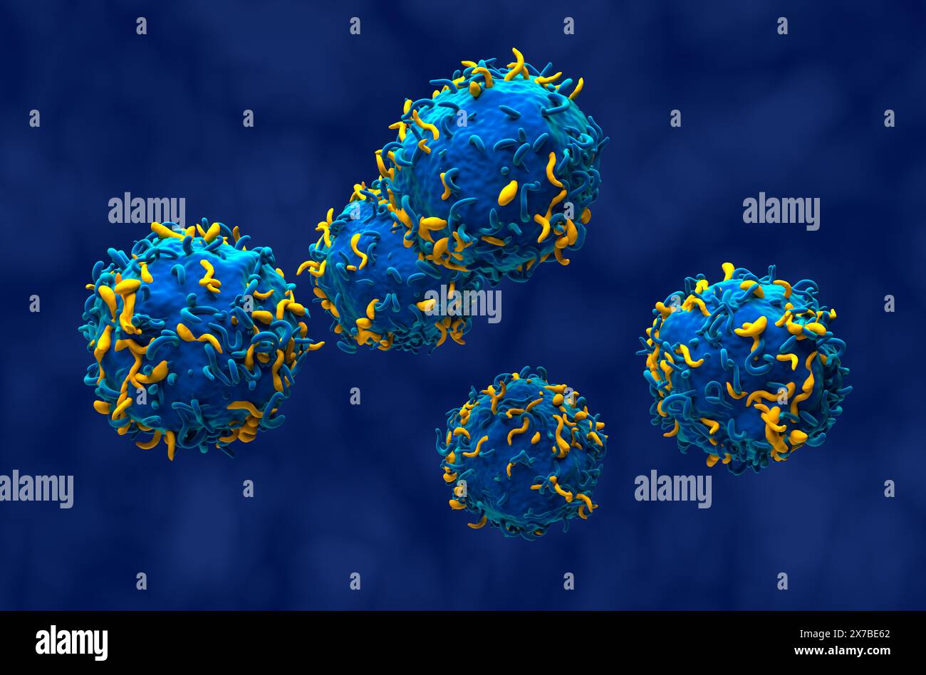 CAR T cells - isometric view 3d illustration Stock Photo - Alamy