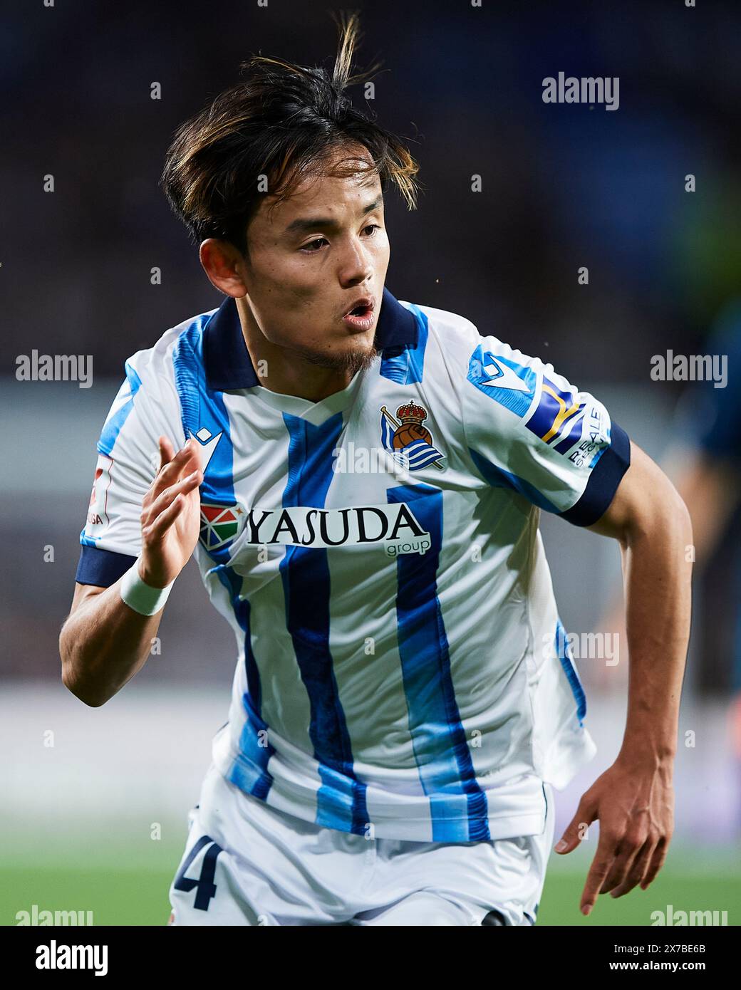 Takefusa Kubo of Real Sociedad looks on during the LaLiga EA Sports ...