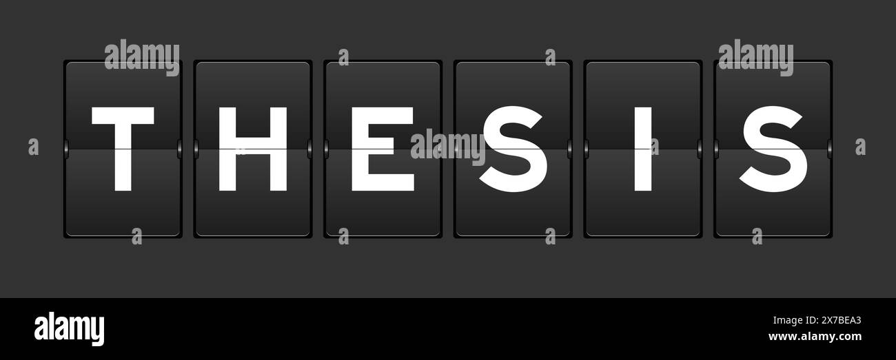 Master thesis Stock Vector Images - Alamy