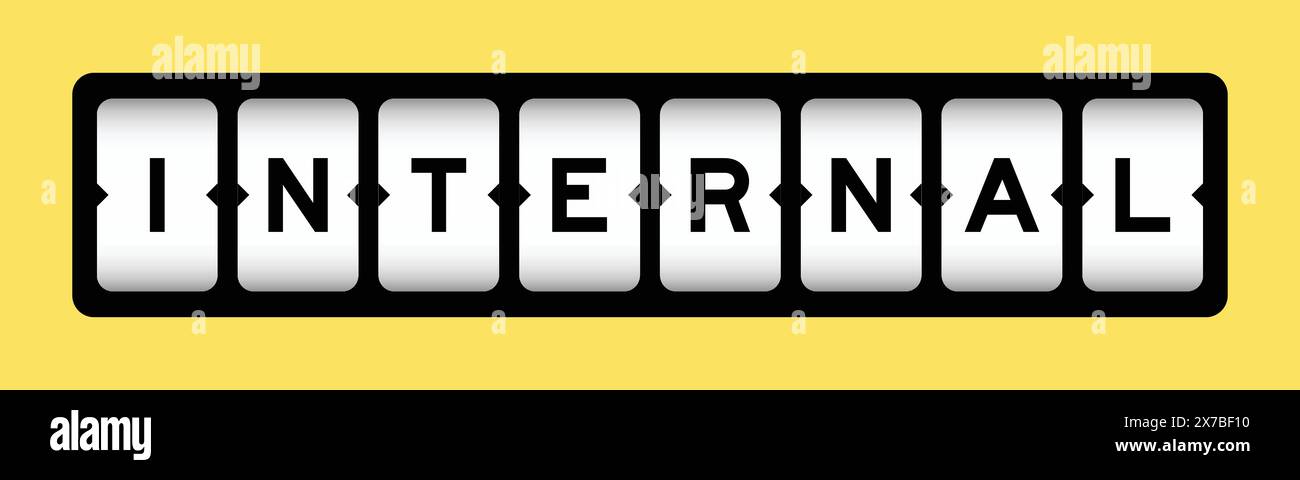 Black color in word internal on slot banner with yellow color ...