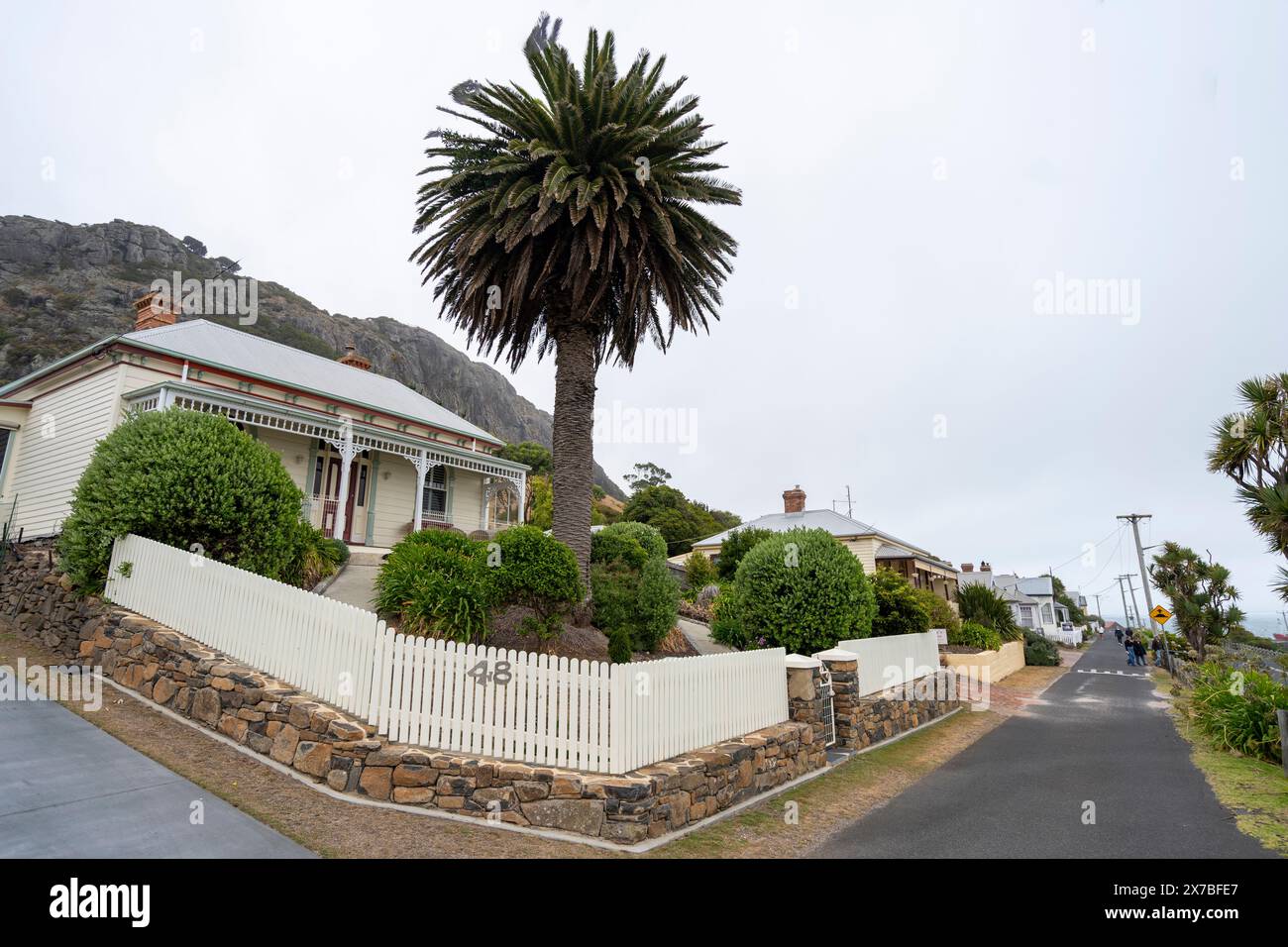 Restored colonial era cottages on Stanley Heritage Walk, Stanley ...
