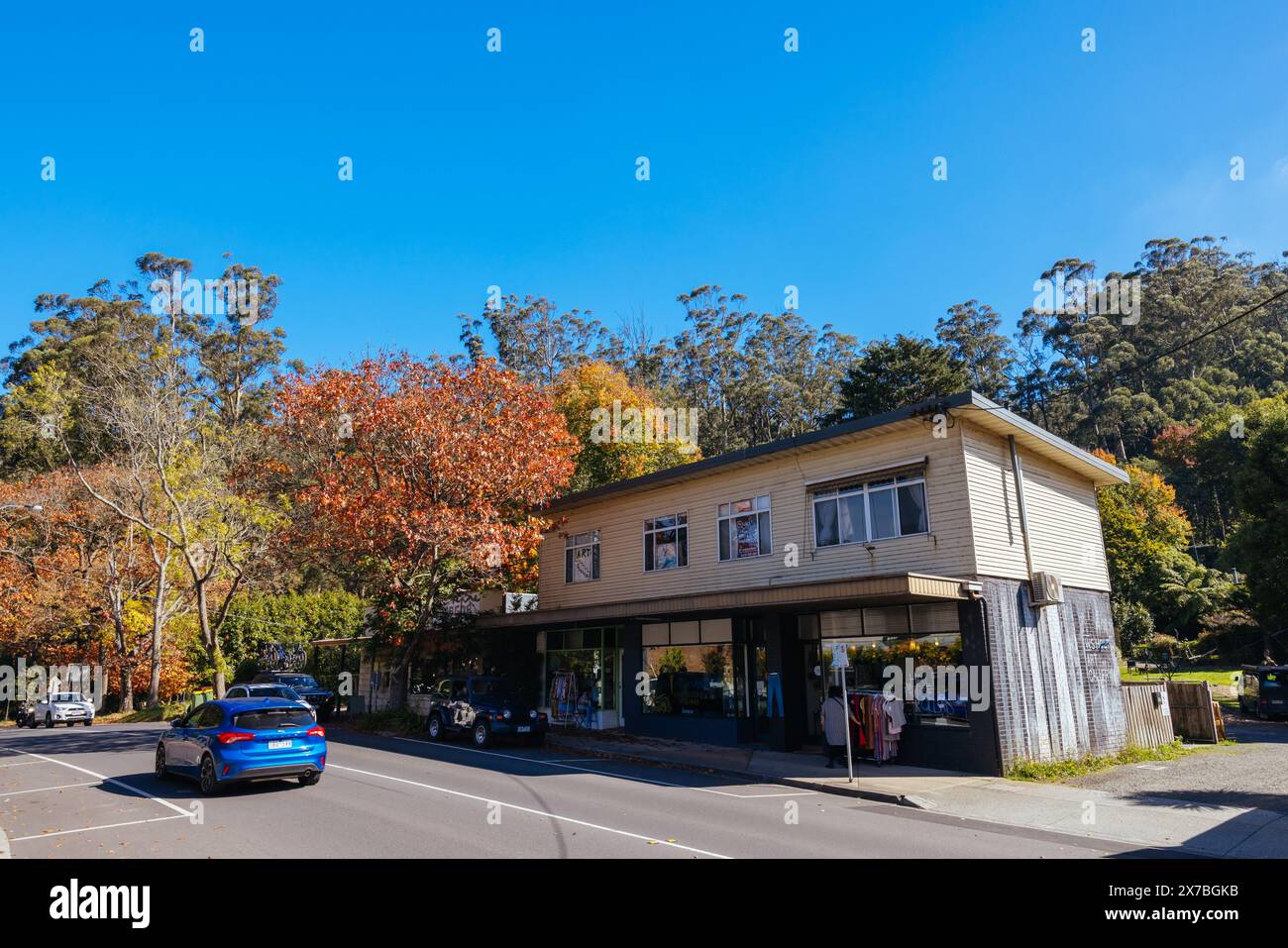 Township of Kallista in Australia Stock Photo - Alamy
