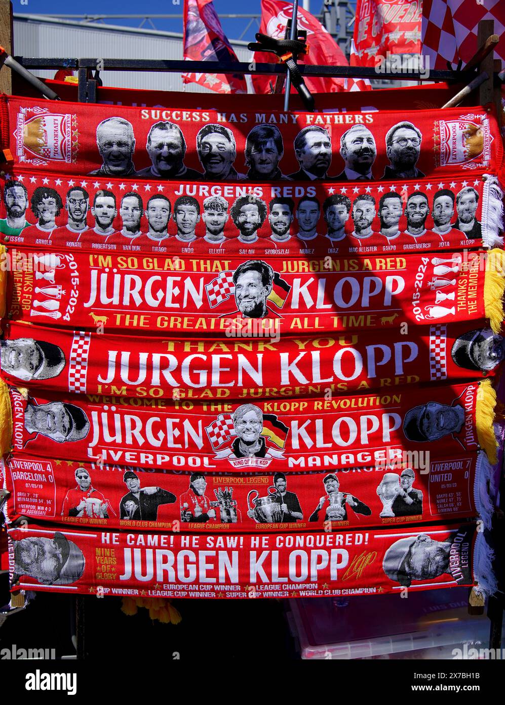Sale outside stadium ahead premier league match anfield stadium hi-res ...