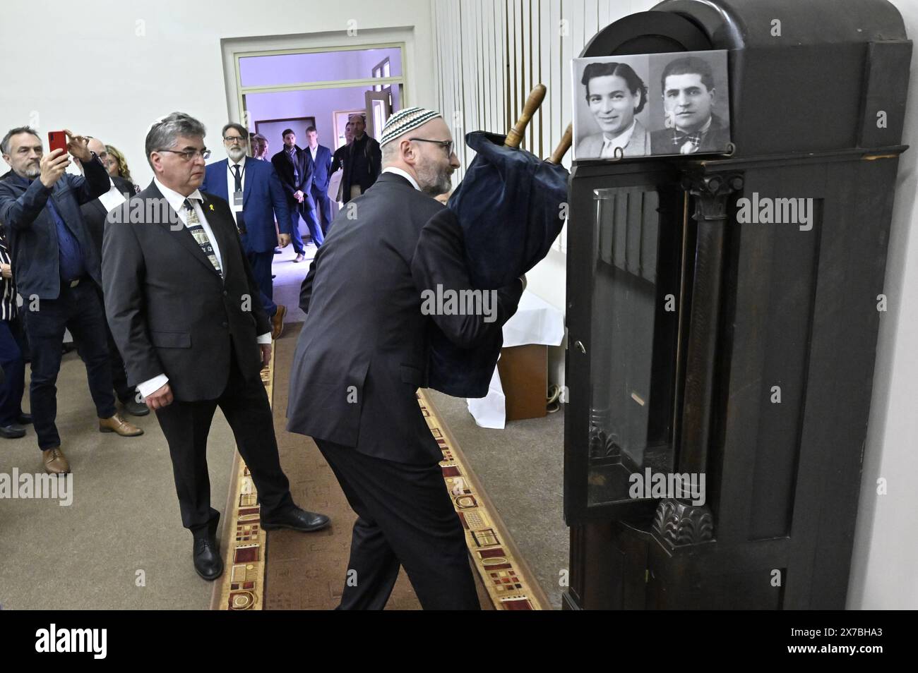 Terezin Memorial ceremonially received original of Thorah scroll of ...