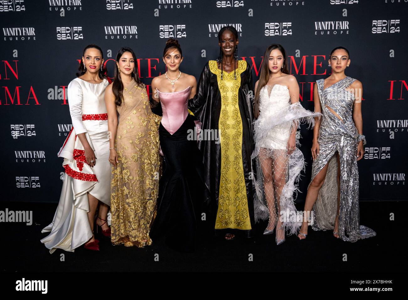 L-R : Saudi actresses Adhwa Fahad, Aseel Omran, Kiara Advani, Ramata ...